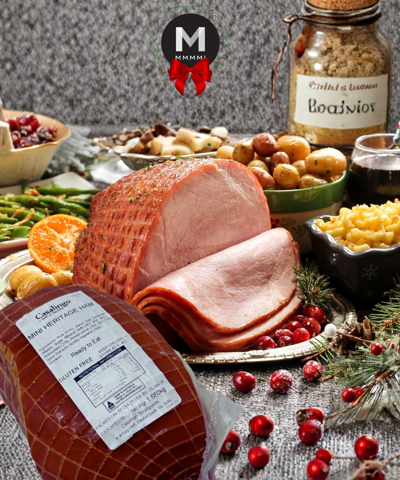Mini Heritage Ham Boneless (1.5kg) | Christmas Ham Singapore | Mmmm ...